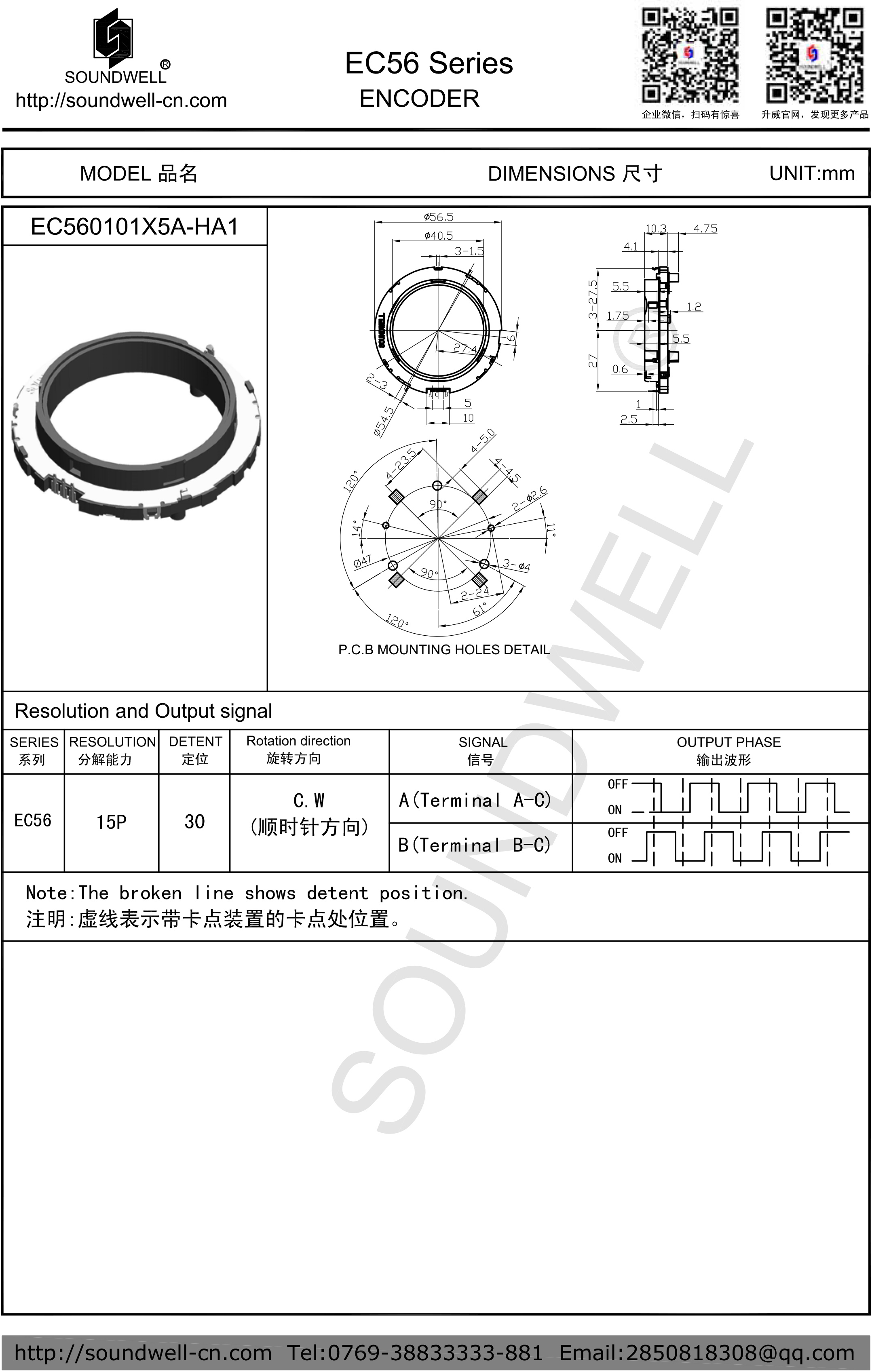 EC56中空编码器_中空编码器厂家-广东升威电子制品有限公司